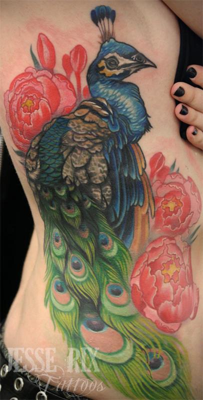 Peacock Tattoo By Jesse Rix Tattoonow