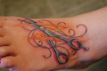 Scissor Tattoo by Todd Lambright : Tattoos