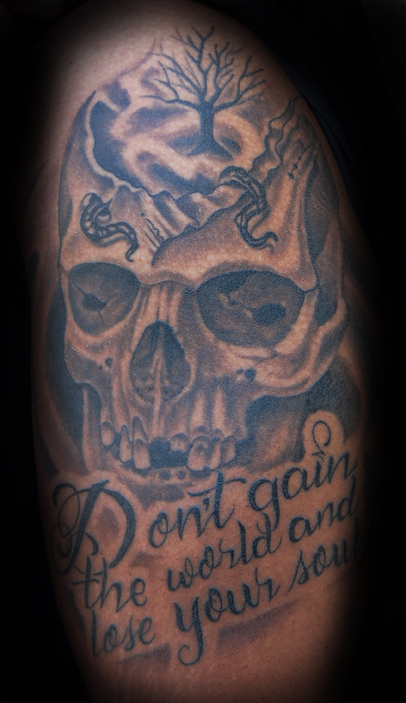 Skull Tree by Marvin Silva : Tattoos