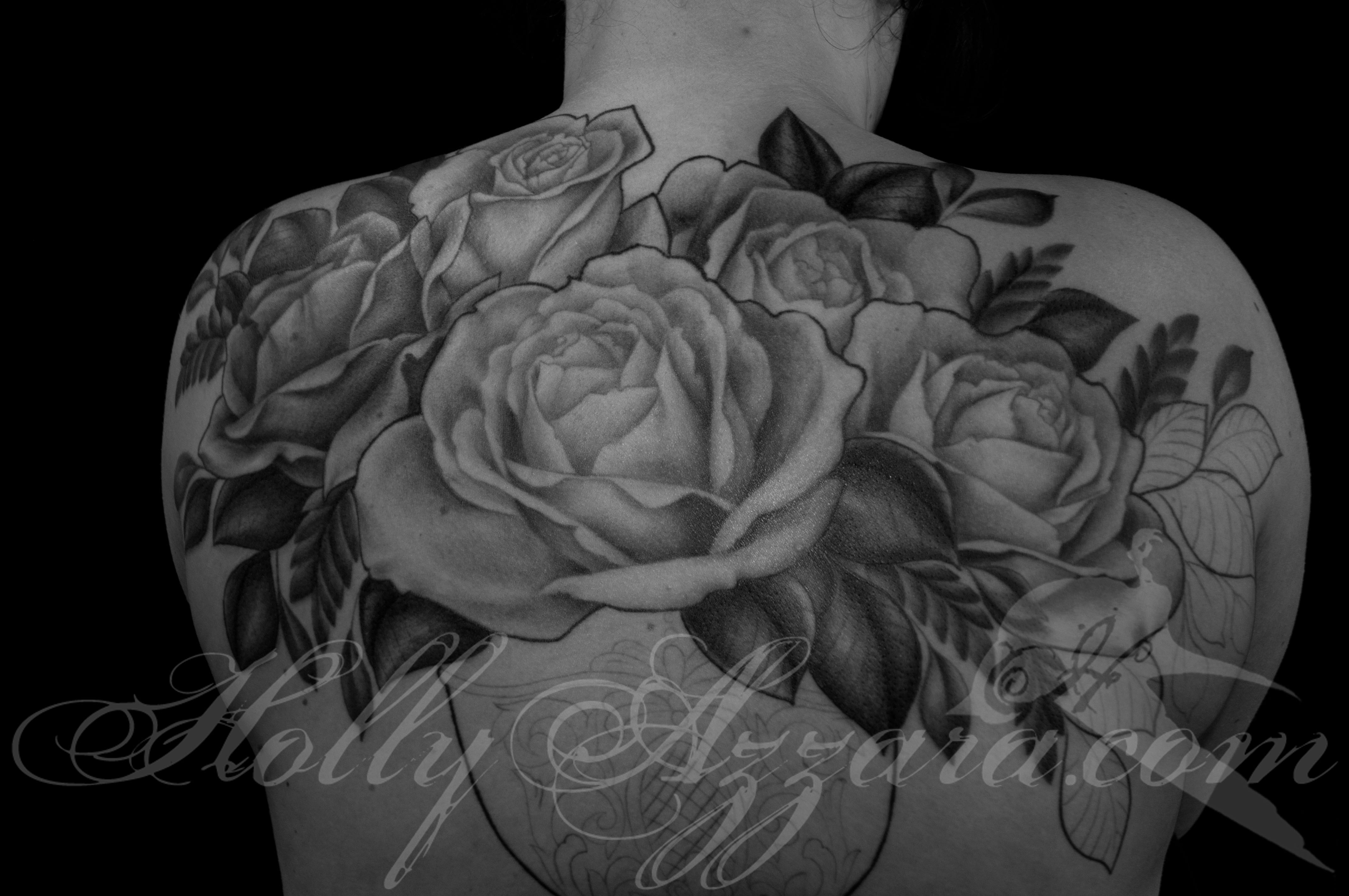 Tattoo Roses Back