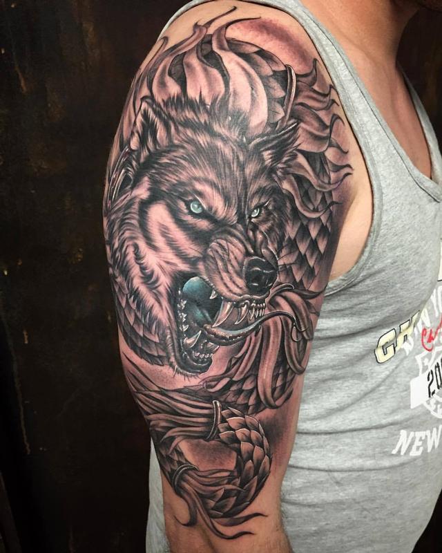 Dacian Wolf Tattoo