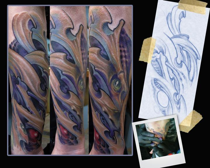 Tattoos - organic biomech tattoo - 53578