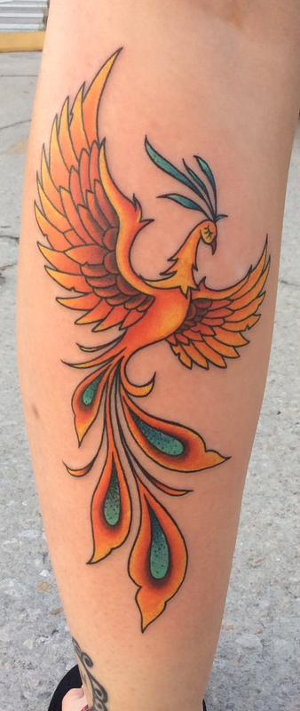 Unify Tattoo Company : Tattoos : Body Part Leg : Phoenix