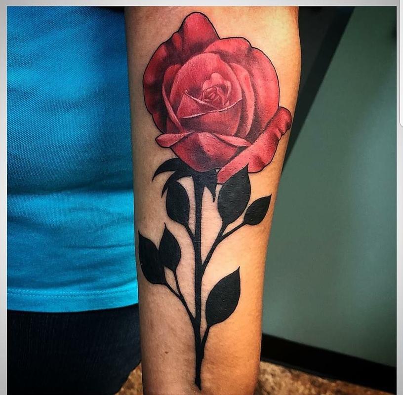 Rose//Stem by Aaron Powers : Tattoos