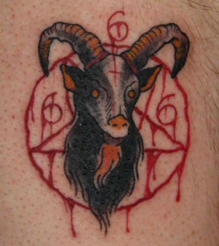 Identity Tattoo : Tattoos : Aaron Powers : Thomas always hails satan
