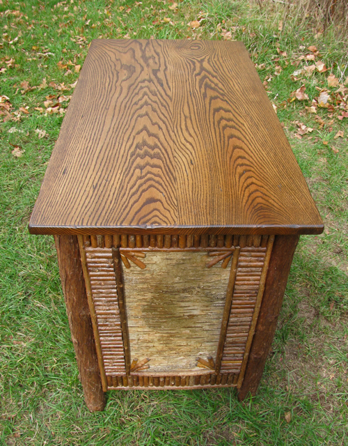 This rustic desk is in stock and ready to be shipped today.