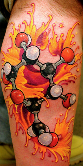 Kevin Bledsoe : Tattoos : Art Nouveau : Molecule Splash