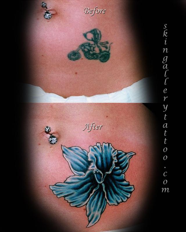 Floral Cover Up By Brent Severson Tattoos