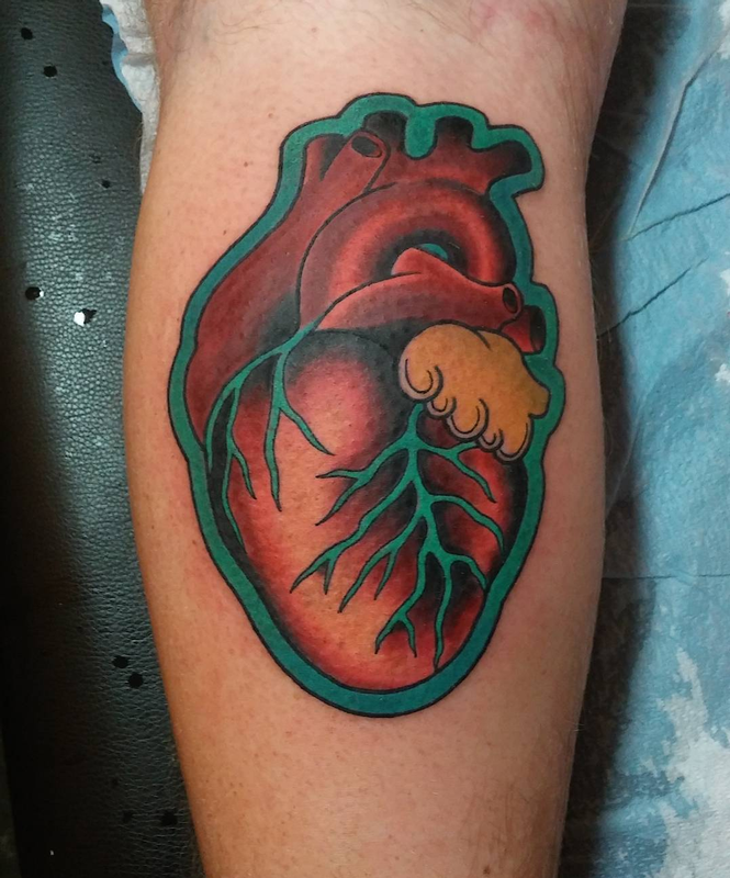Unify Tattoo Company : Tattoos : Drew Potts : Color Heart